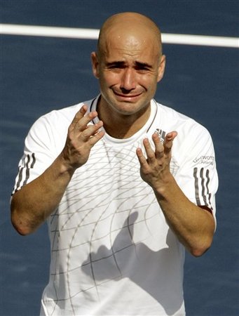 As Agassi whimpered into retirement, his fans showed that "image ...